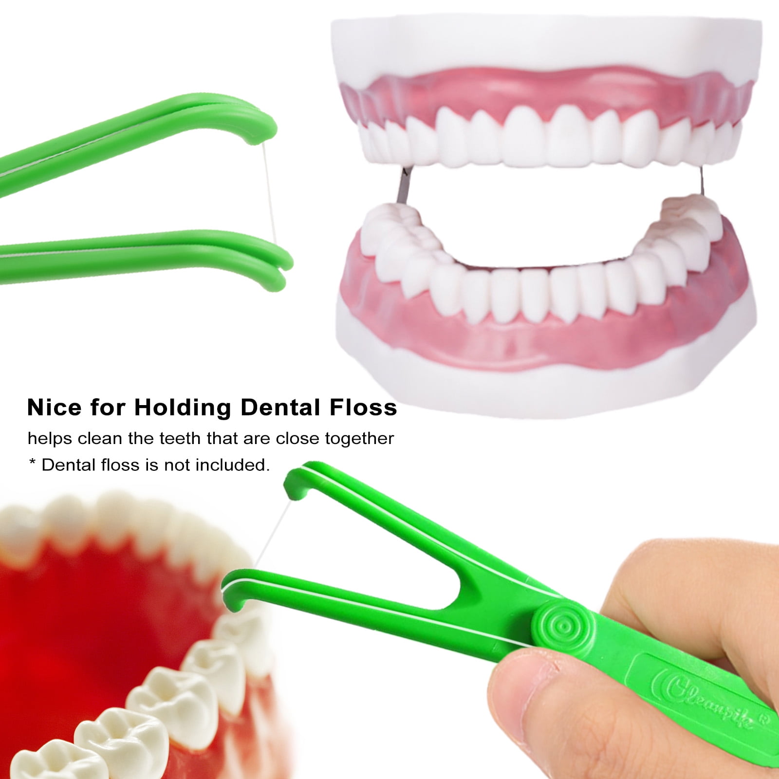 Apexeon Floss Holder Aid Oral Hygiene Toothpicks Holder , Convenient ...