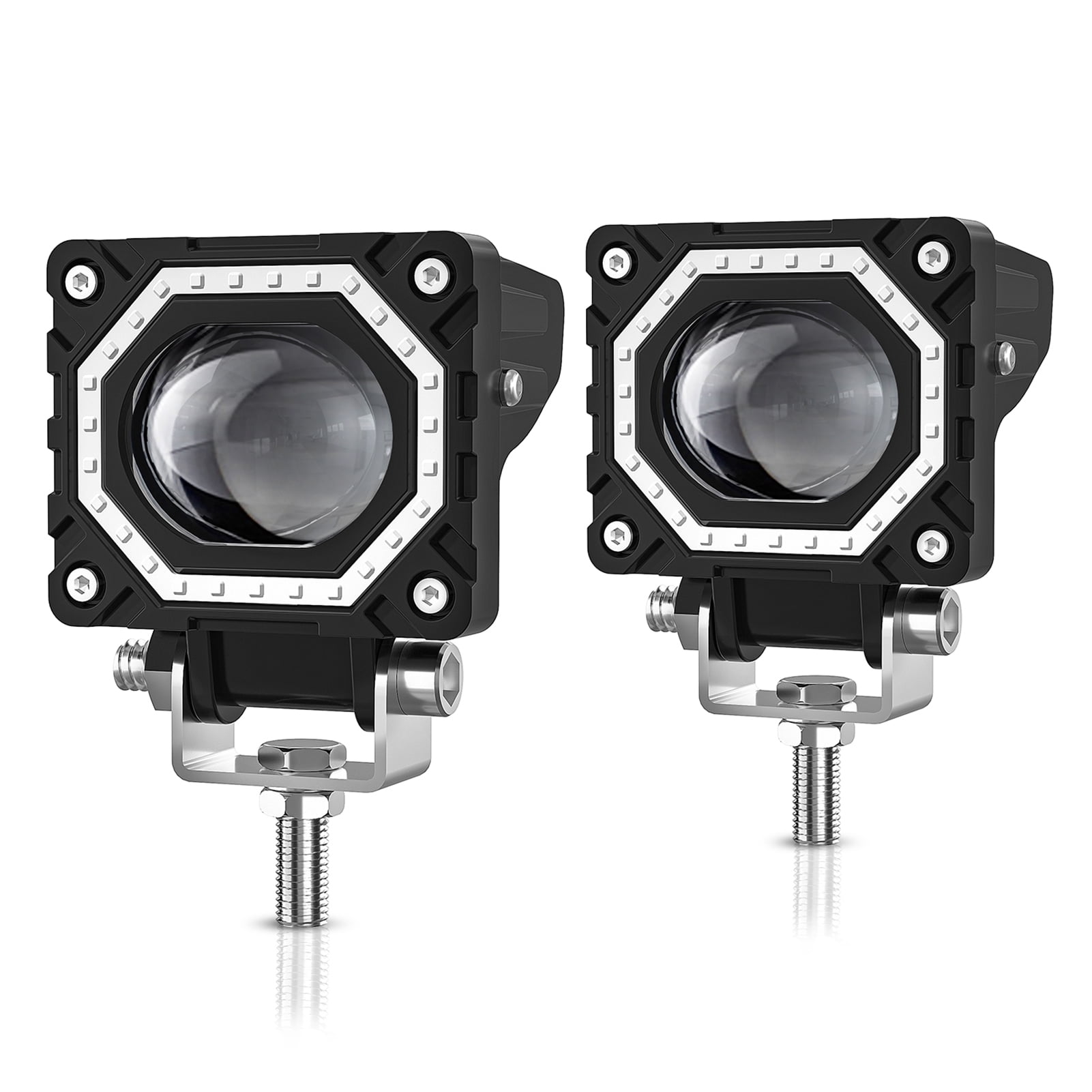 Apexeon Motorcycle Auxiliary Lights, LED Driving Light Bars, Waterproof ...