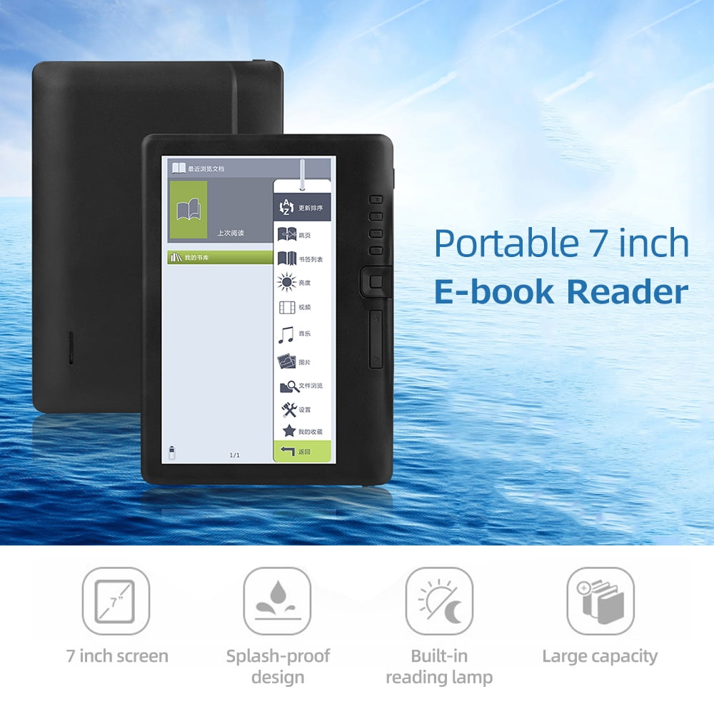 Apexeon Portable E-book Reader 7 inch,Multifunctional E-reader with 8GB ...