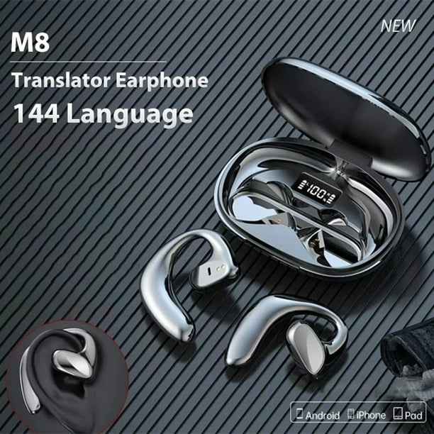 Apexeon Translation Headset, Wireless BT Translator, 144 Languages ...