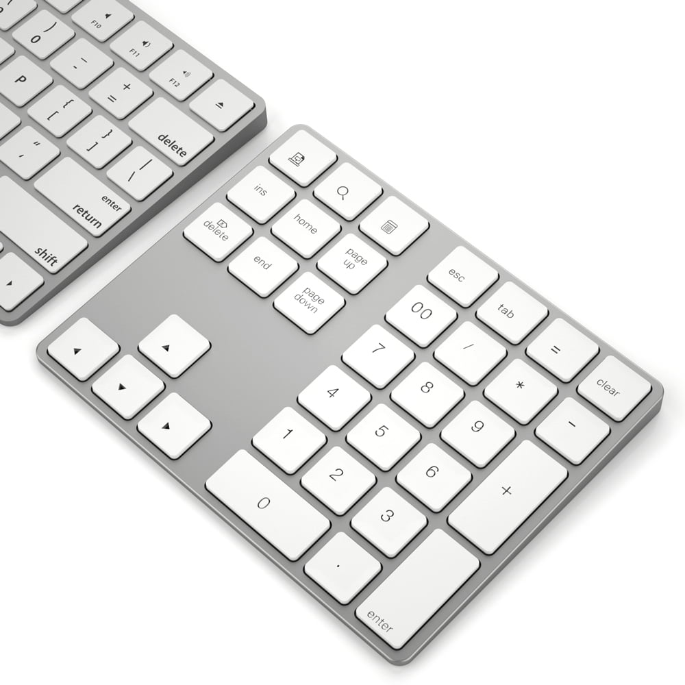 Apexeon Wireless Numeric Keyboard Aluminium 34 Key BT Keyboard ...