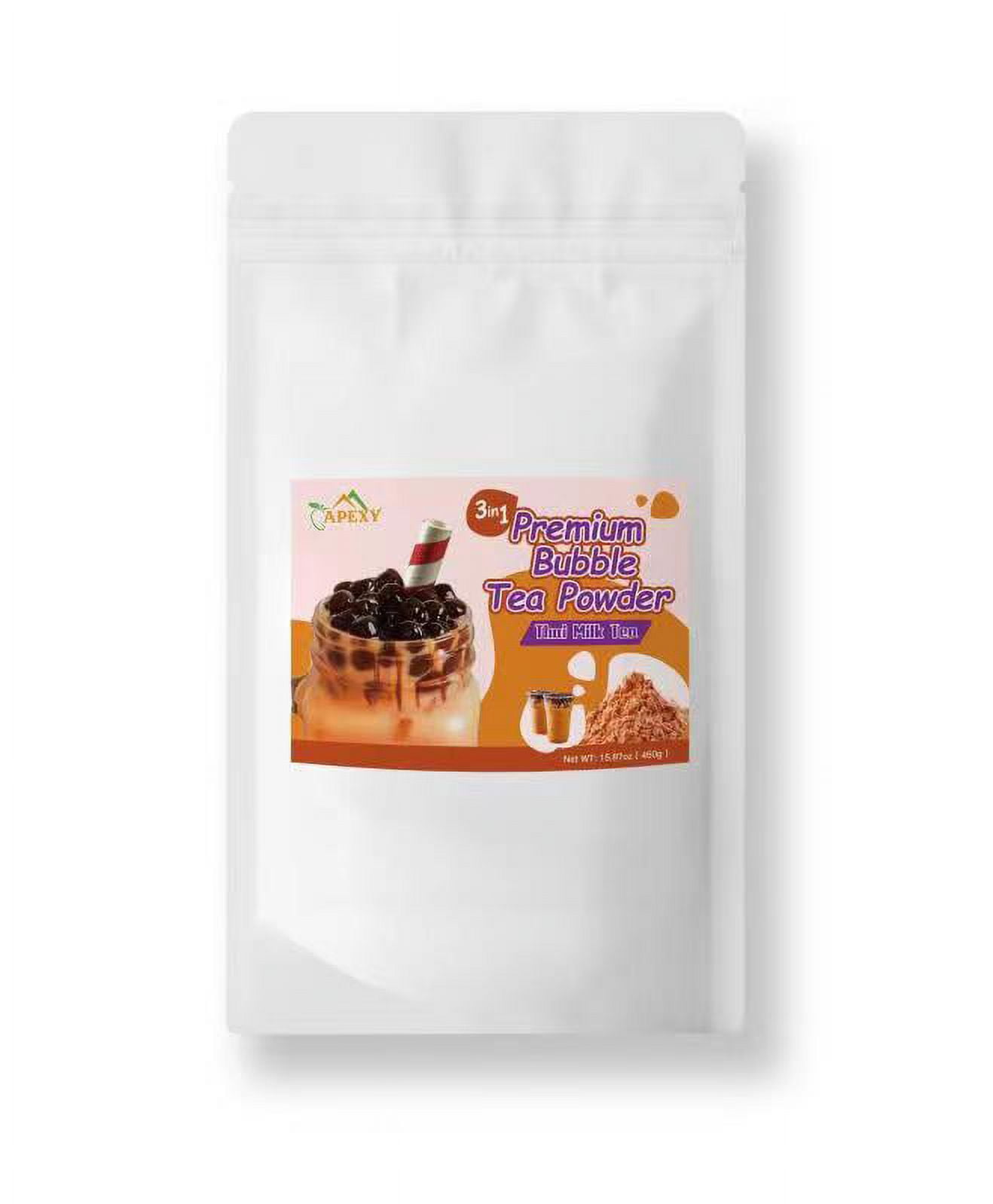 Apexy Premium Bubble Tea Powder Mix, 15.87 oz, Thai Tea Bubble Tea ...