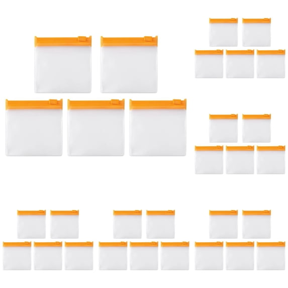 Apeya 25PC Travel Pill Pouch Set Compact Lightweight Reusable Ziplock ...