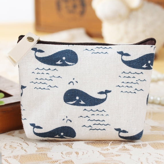 Apeya Small Money Bag Purse, Mini Canvas Purse with Zipper, Change ...