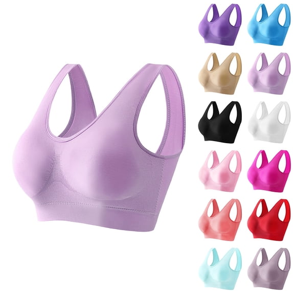 Apeya Women's High Impact Racerback Push Up Workout Sports Bra, Padded ...