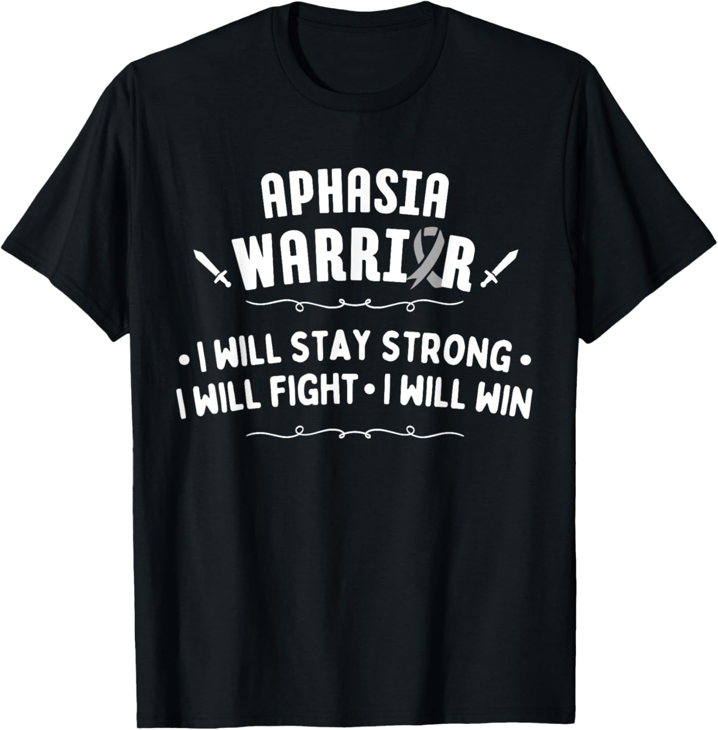 Aphasia Warrior Stay Strong Fight Win Awareness T-Shirt - Walmart.com