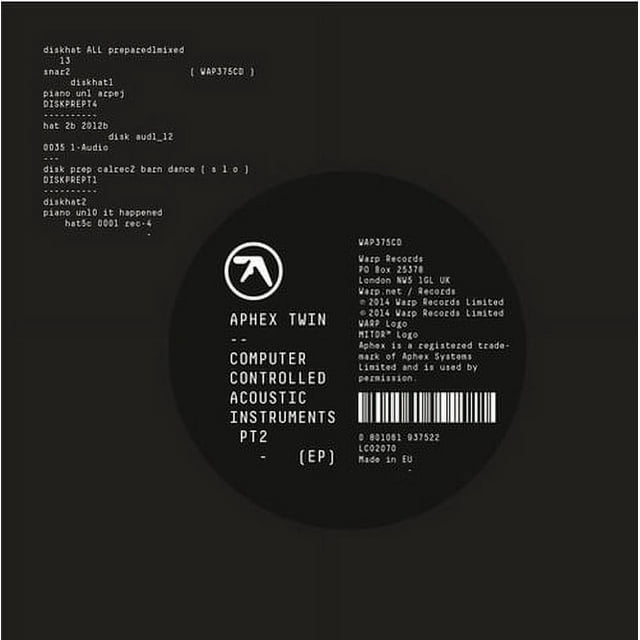 Aphex Twin - Computer Controlled Acoustic Instruments PT 2 - Music ...