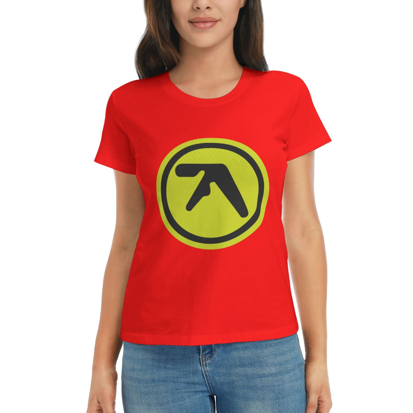 Aphex Twin Women'S Short Sleeve Fashion Breathable And Comfortable Crew ...