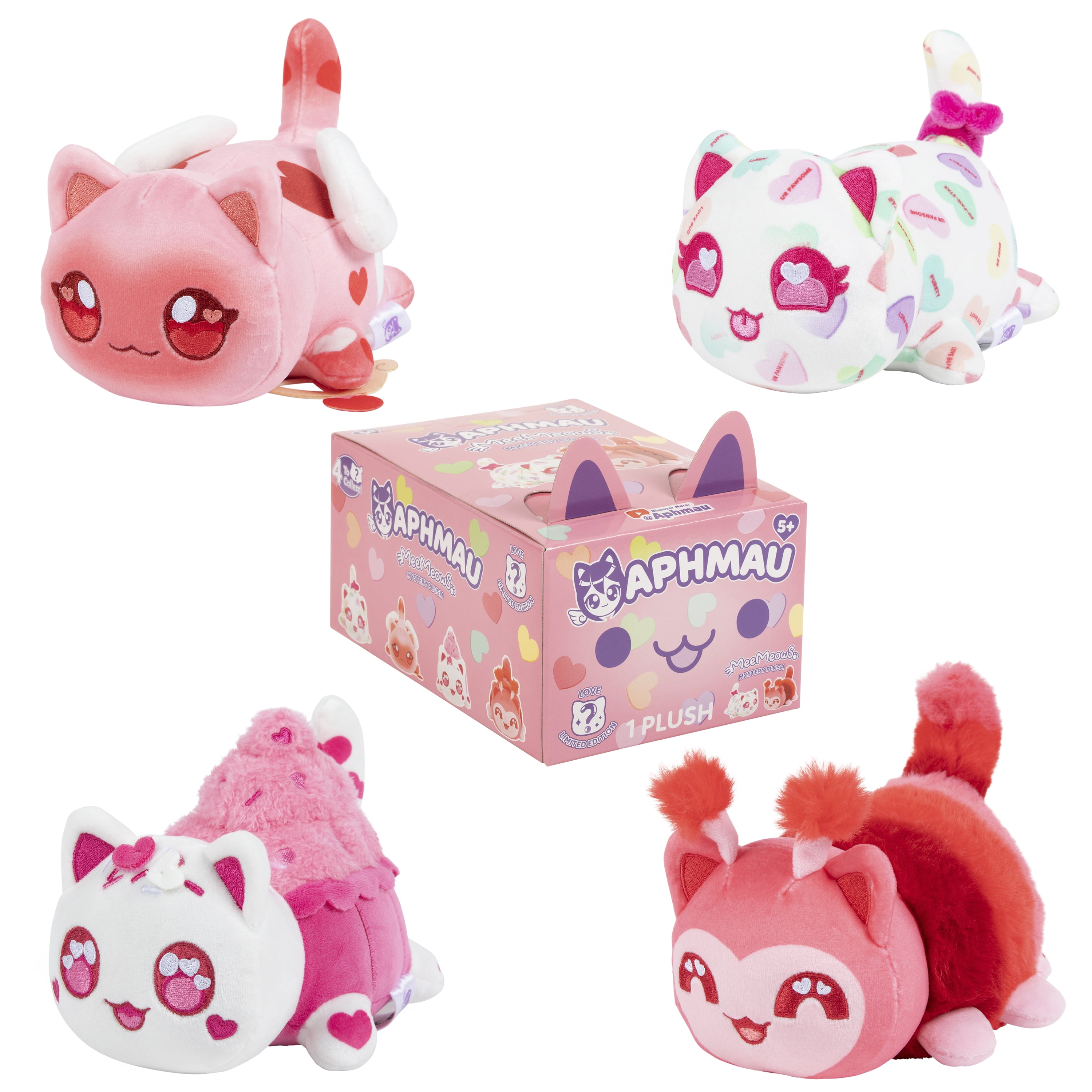 Aphmau Mystery MeeMeow Plush Toy Valentine's Edition 6 Inch for Ages 5 ...