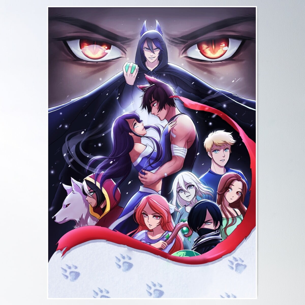 Aphmau Aaron Lycan Tshirt - Aaron Lycan Sticker - Aphmau Cat Poster ...