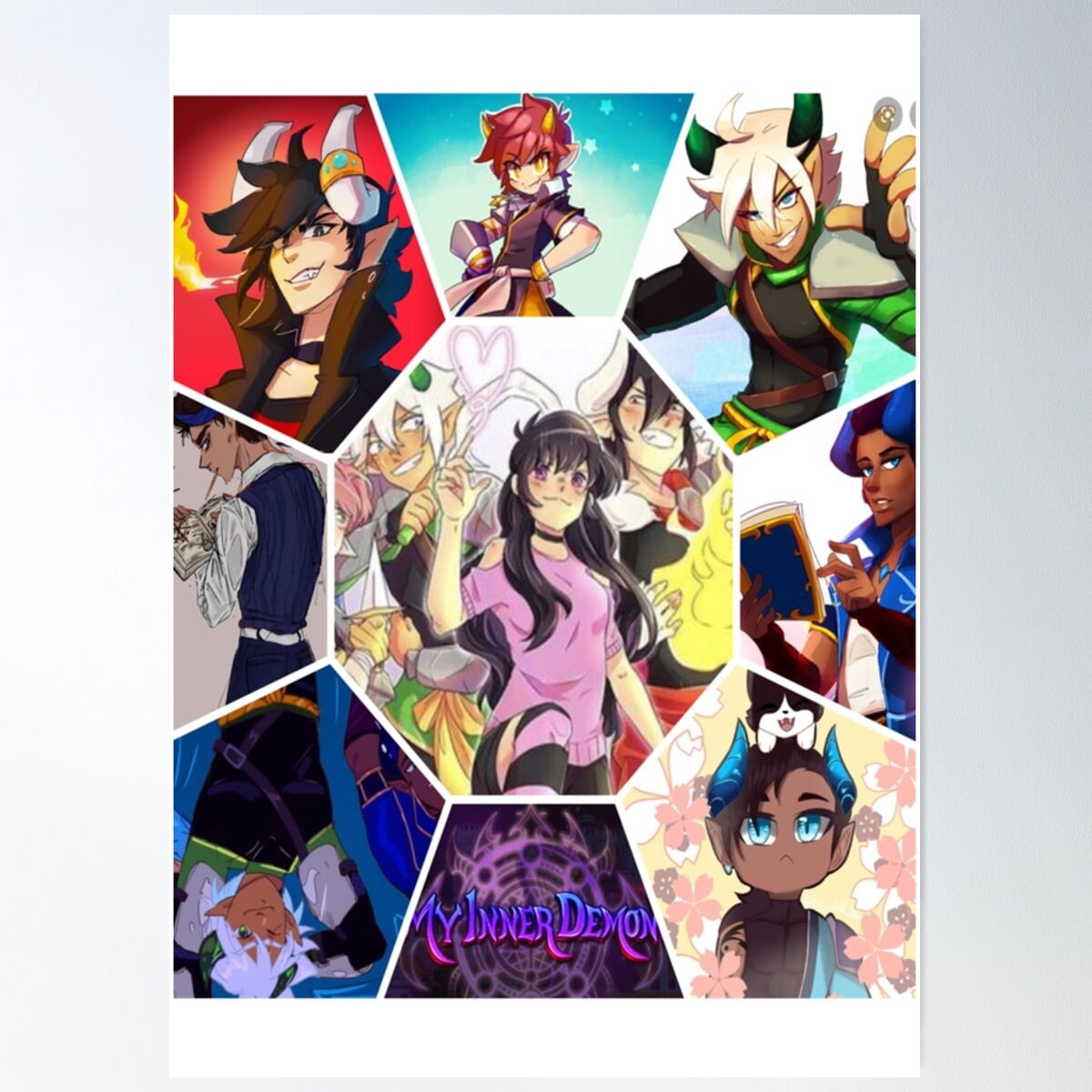 Aphmau Art 2 Poster Wall Art, Modern Wall Decor For Living Room Bedroom ...