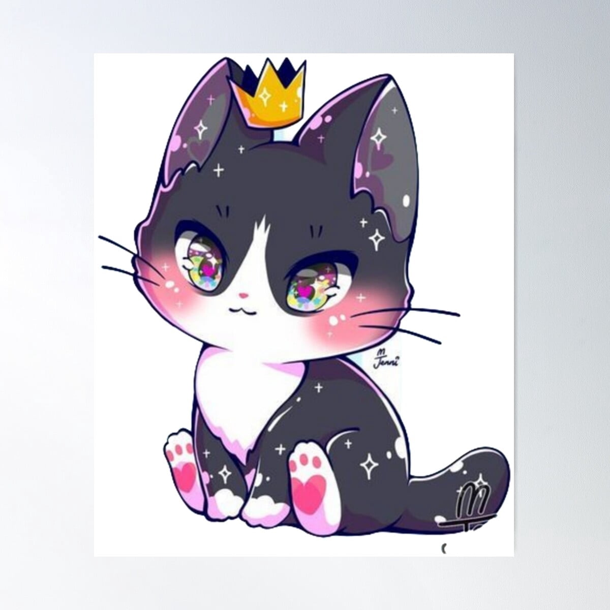 Aphmau Cat Funny Poster Wall Art, UNFRAMED PAPER POSTER, Home Decor ...