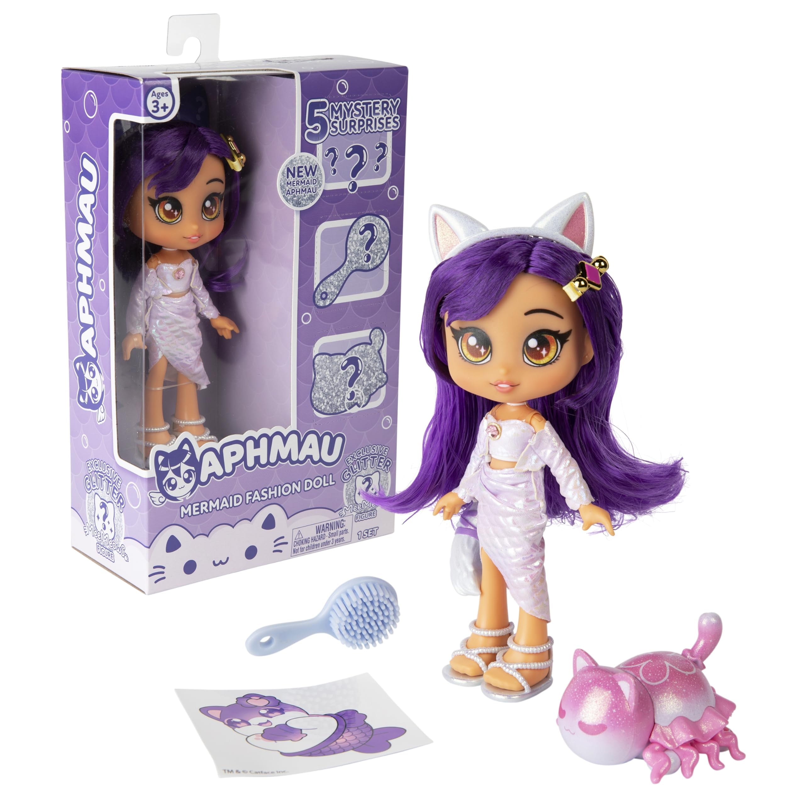 Aphmau Fashion Doll & Accessories Mermaid, 5 Mystery Surprise Toys ...