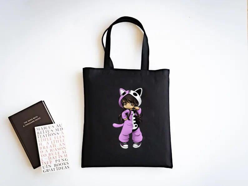 Aphmau Meemeows Cat Girl Kids Youtuber Gamer TOTE BAGS - Walmart.com
