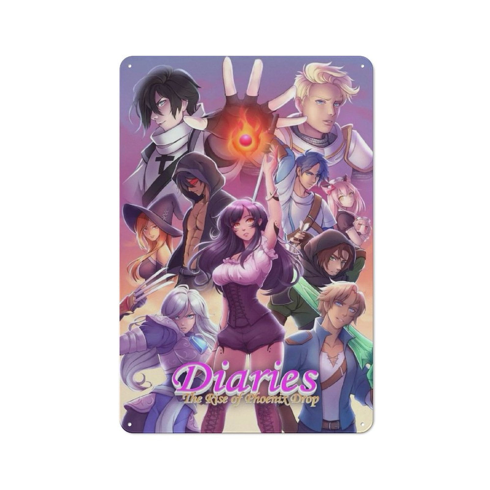 Aphmau Minecraft Diaries Hanging Picture Tin Hanging Picture Wall ...