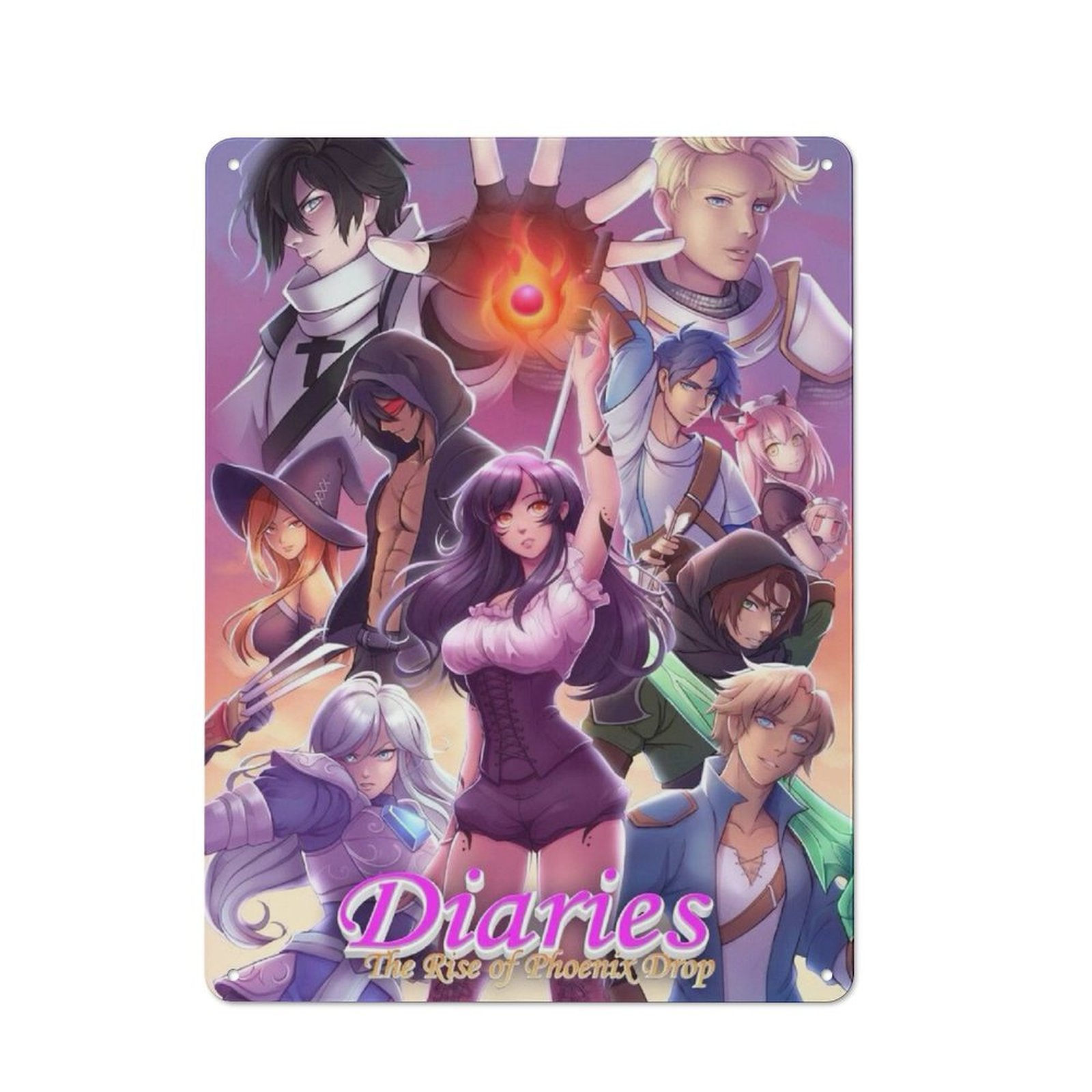 Aphmau Minecraft Diaries Hanging Picture Tin Hanging Picture Wall ...