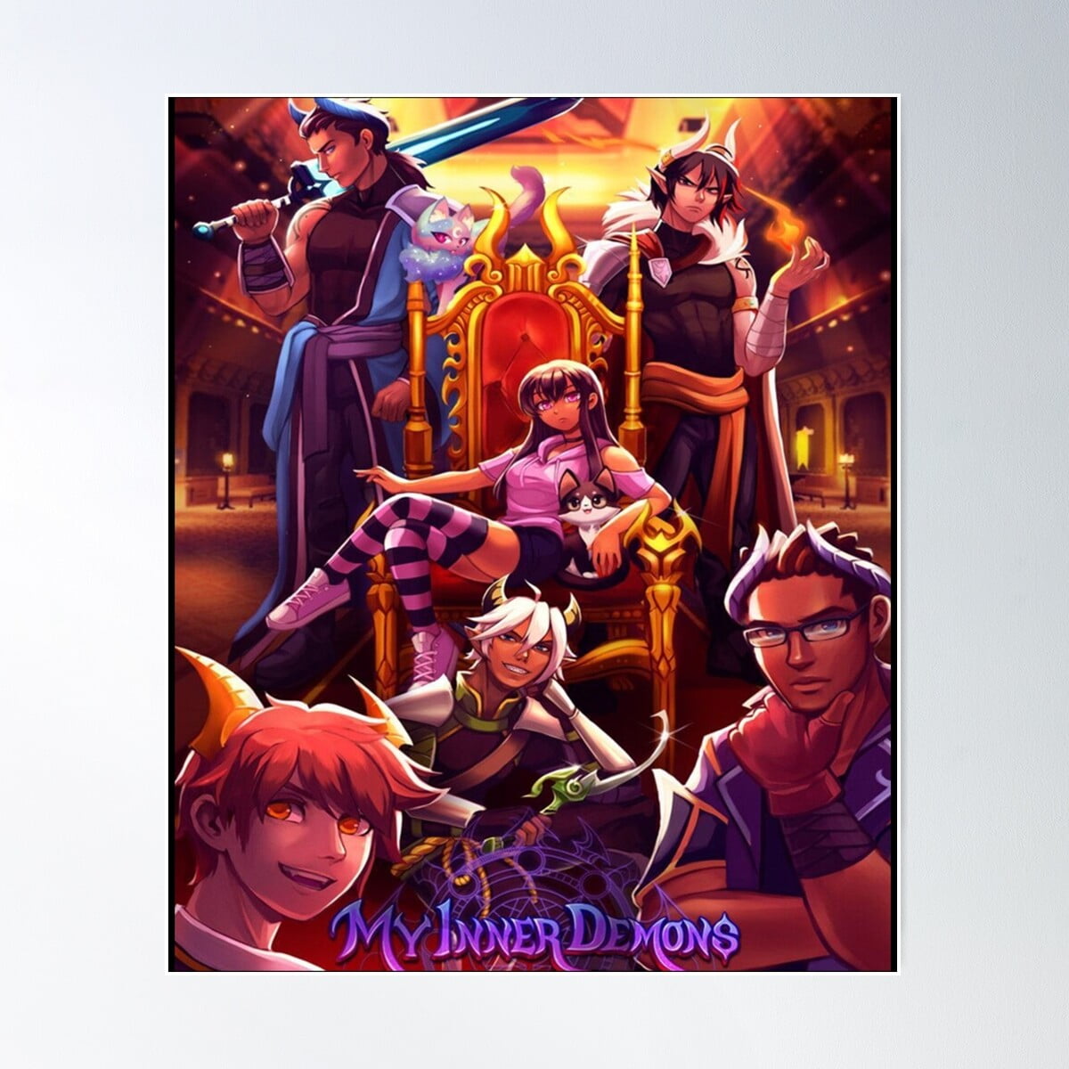 Aphmau My Inner Demons Poster Wall Art, Modern Wall Decor For Living ...