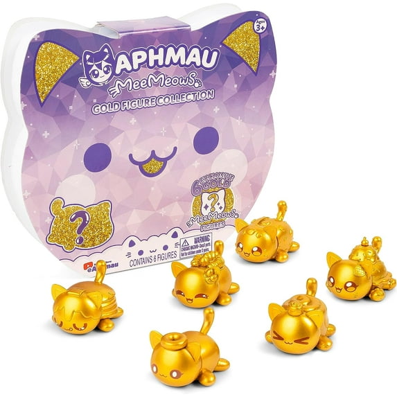 Aphmau Official Gold MeeMeows Action Doll Collection Set (6 Exclusive ...
