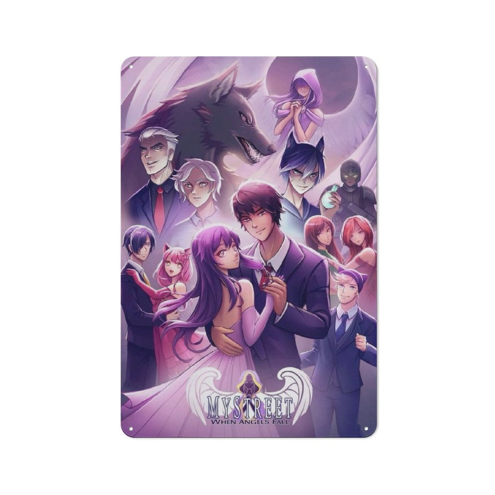 Aphmau My Street Season Six Hanging Picture Tin Hanging Picture Wall ...