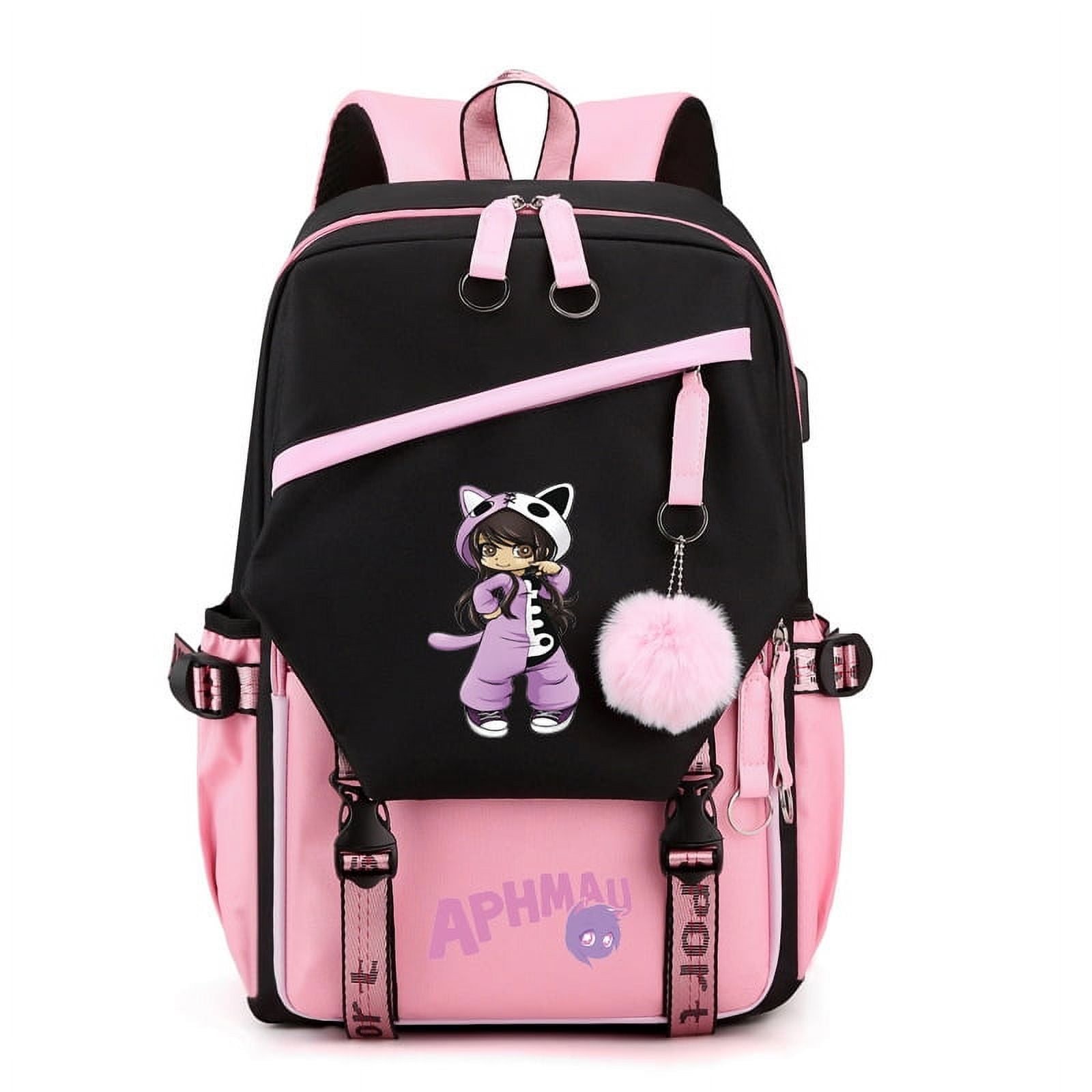 anime female student backpack female laptop backpack USB backpack large ...