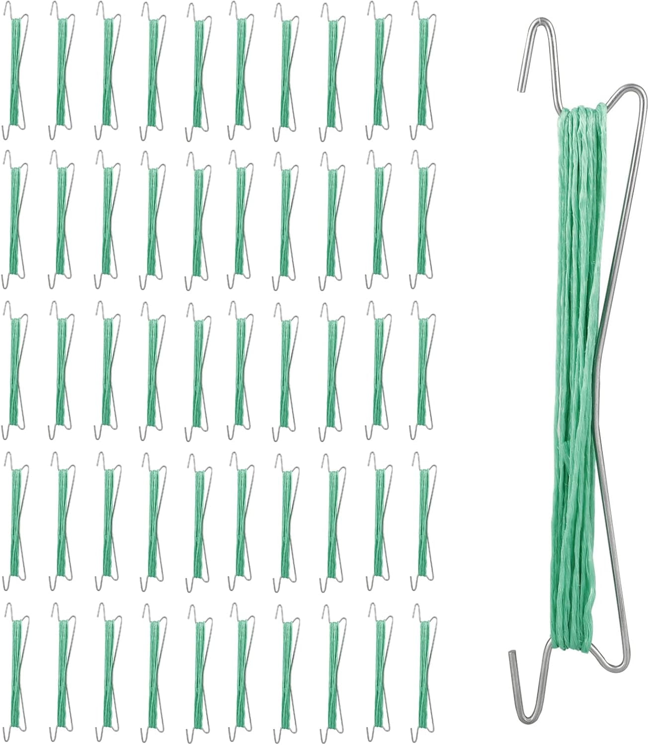 Aphmeir 50 Pack Tomato Support Hooks with 33 Ft String, Tomato Trellis ...