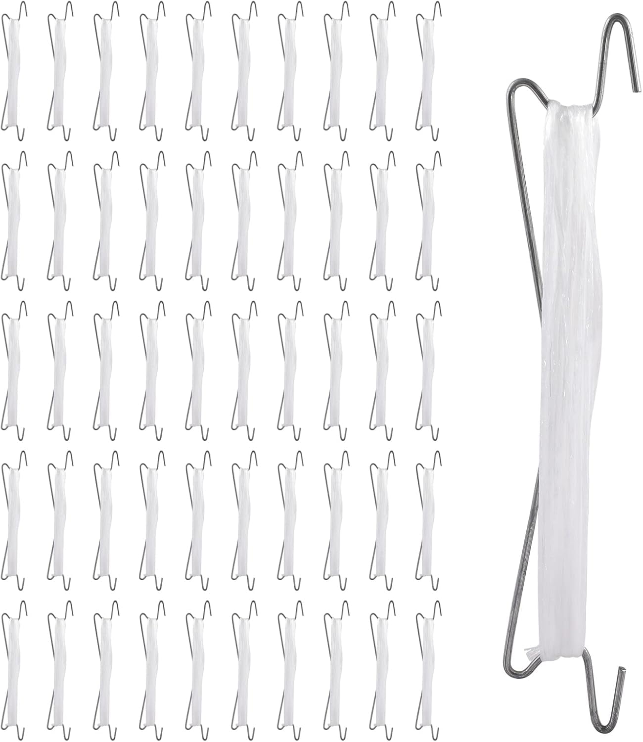 Aphmeir 50 Pack Tomato Support Hooks with 33 Ft String, Tomato Trellis ...