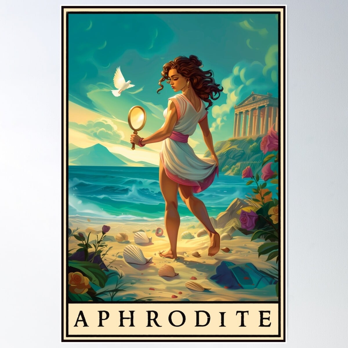 Aphrodite: Goddess Of Love Poster Wall Art, Modern Wall Decor For ...