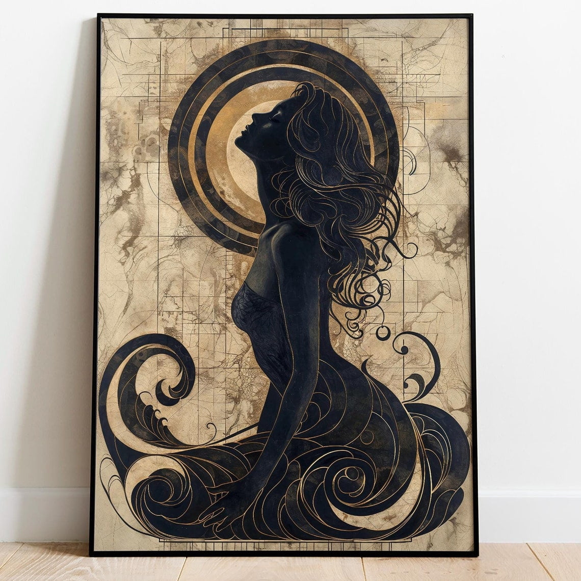 Aphrodite Premium Poster Wall Art Nouveau Print, Greek Goddess Of ...