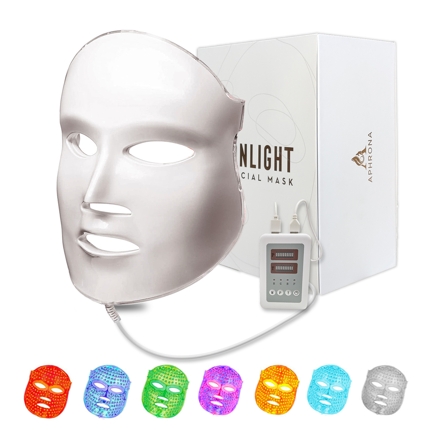 HIME SAMA Led Skin Mask, Pro 7 Color LED Face Mask Light Therapy for ...