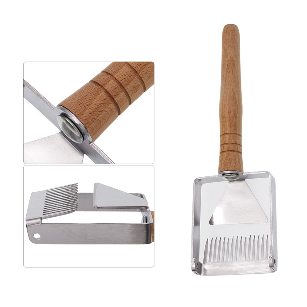 Apiculture Uncapping Fork Honeycomb Honey Scraper Wooden Handle ...