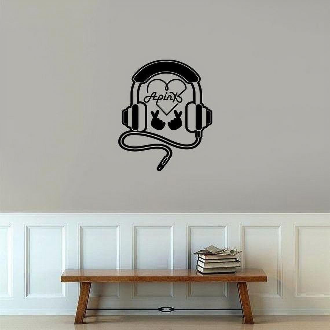 Apink Logo Headset KPOP Band Wall Decals Music Artist Song Lyrics ...