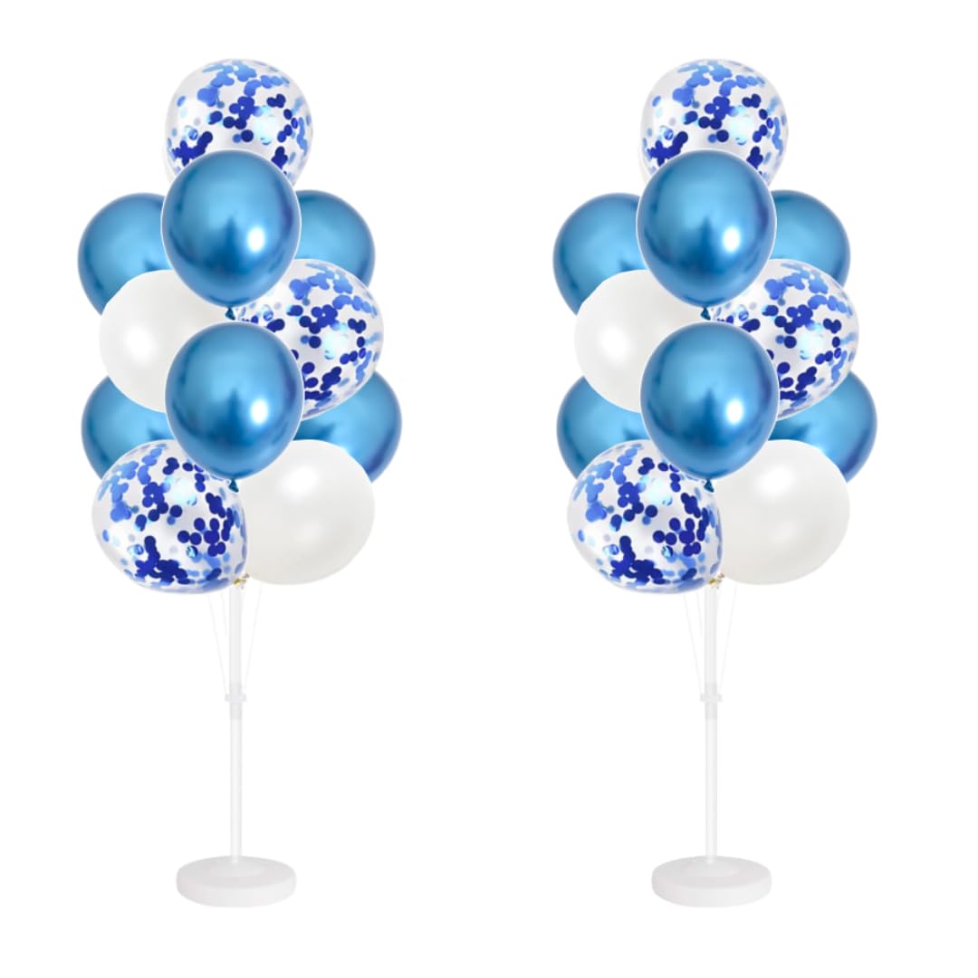 Apintop 2 Sets Balloon Stand Kit Holds 13 Balloons Each Balloon Sticks ...