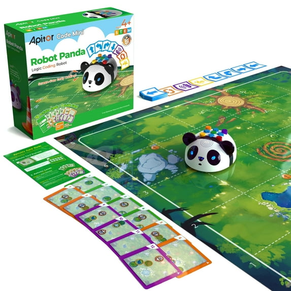 Apitor Robot Panda Coding Robot Activity Set - 48 Pieces, Screen-Free ...