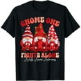 Aplastic Anemia Awareness Month Red Ribbon Gnomies Cotton T-Shirt ...