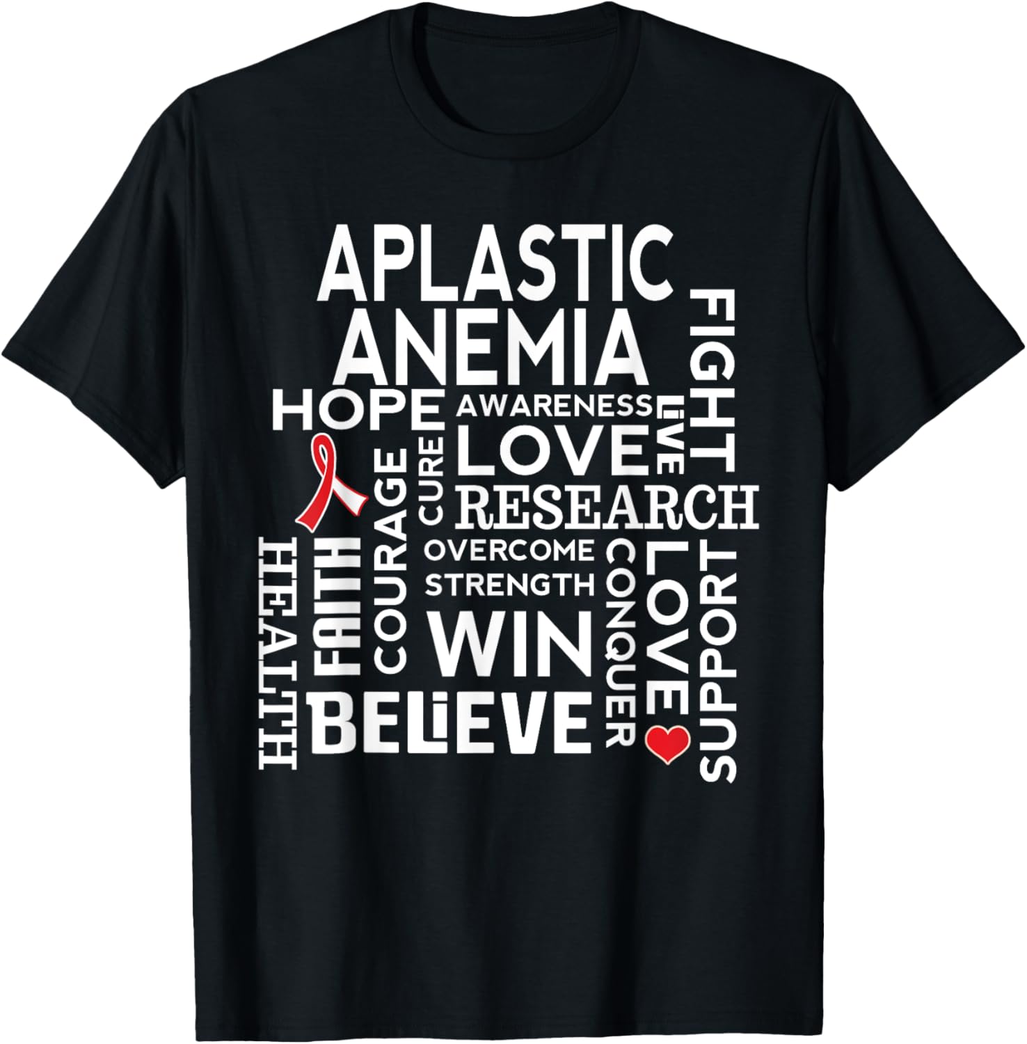 Aplastic Anemia Awareness Ribbon T-Shirt - Walmart.com