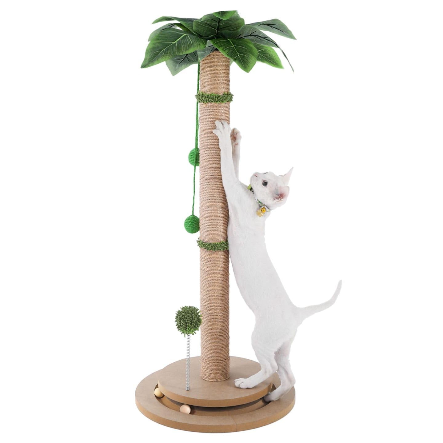 Aplatho Scratching Posts for Indoor Cats Adults - 33.2" Tall Cat ...