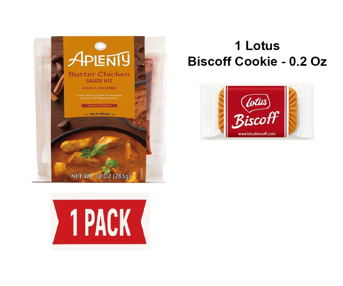 Aplenty Butter Chicken Sauce Kit, 10 Oz - Pack Of 1 & Lotus Biscoff ...