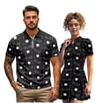 Aplkyhs Black Matching Golf Shirts for Couple Lightweight Mens Hawaiian ...
