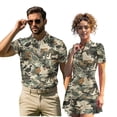 Aplkyhs Camo Hunting Duck Matching Golf Shirts for Couple 4-Way Stretch ...