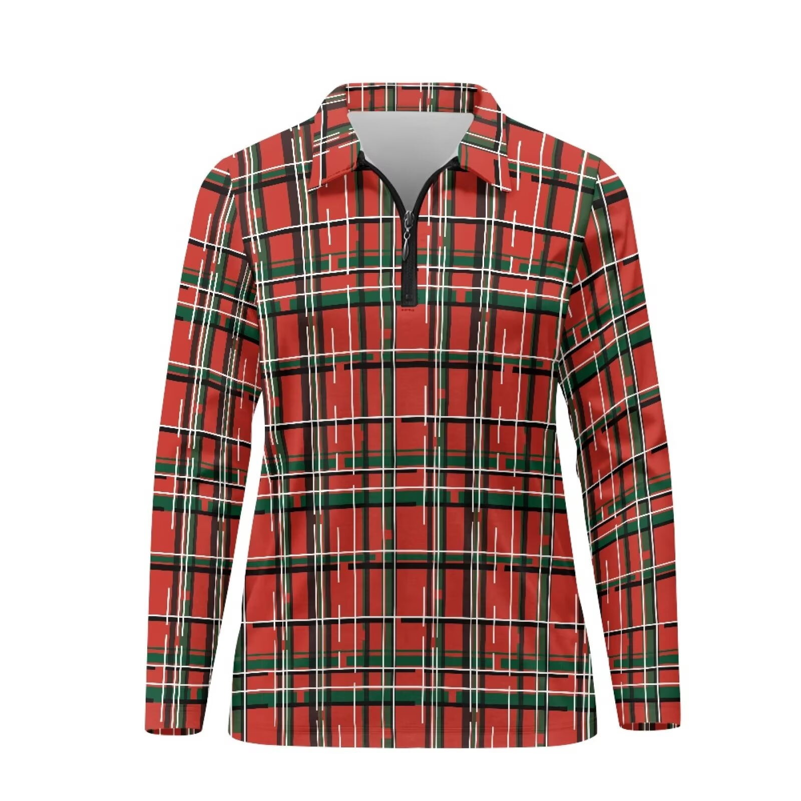 Aplkyhs Christmas Plaid Women Workout Tops Long Sleeve Cloth ...