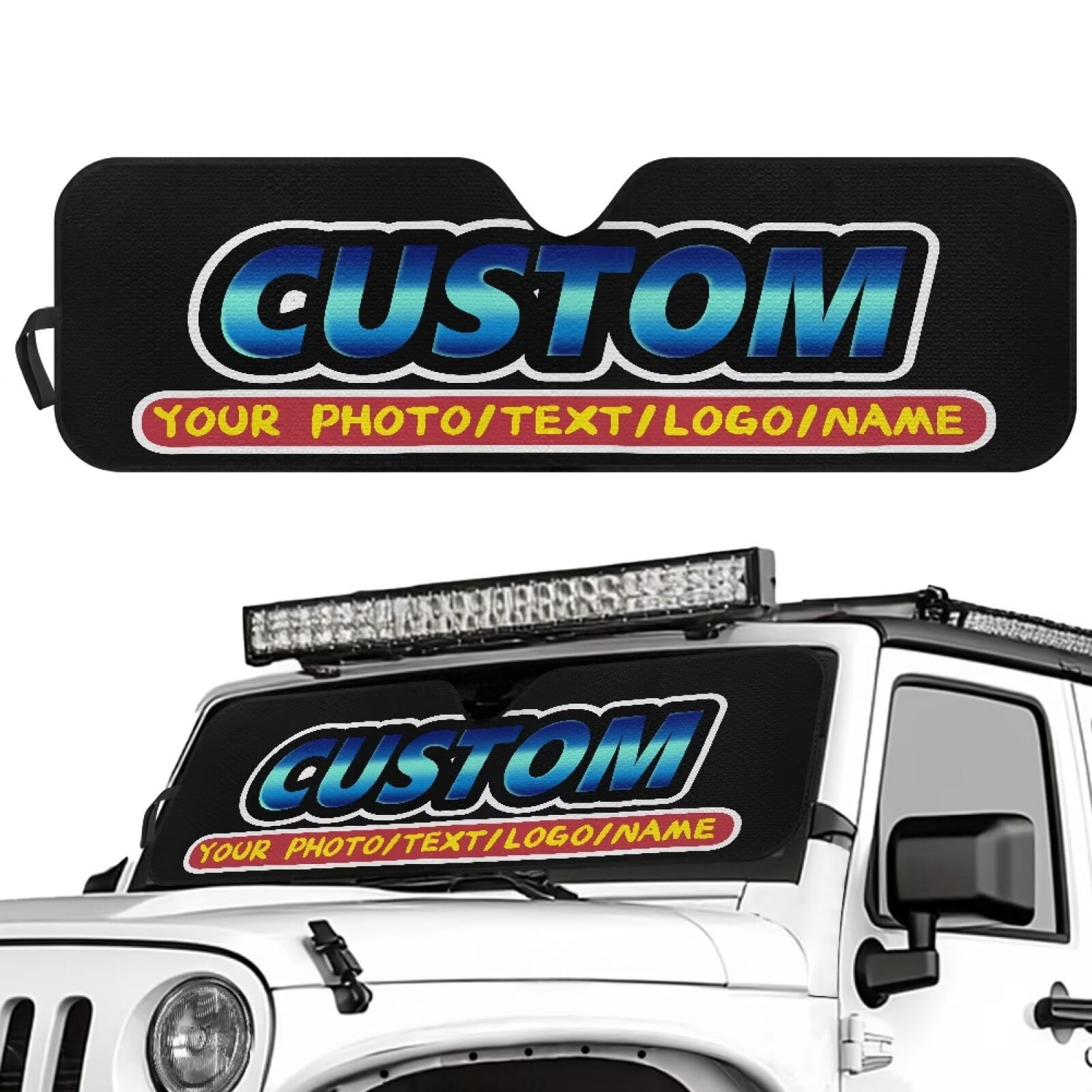 Aplkyhs Custom Design Windshield Sun Shade Automotive Interior Sun ...
