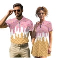 Aplkyhs Ice Cream Matching Golf Shirts for Couple 4-Way Stretch ...