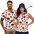 Aplkyhs Love Ladybug Matching Golf Shirts for Couple Lightweight Women ...