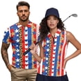 Aplkyhs Matching Golf Shirts for Couple Colorful Patriotic Star Fit ...