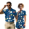 Aplkyhs Matching Golf Shirts for Couple Golf Flag Quarter Zip Men's ...