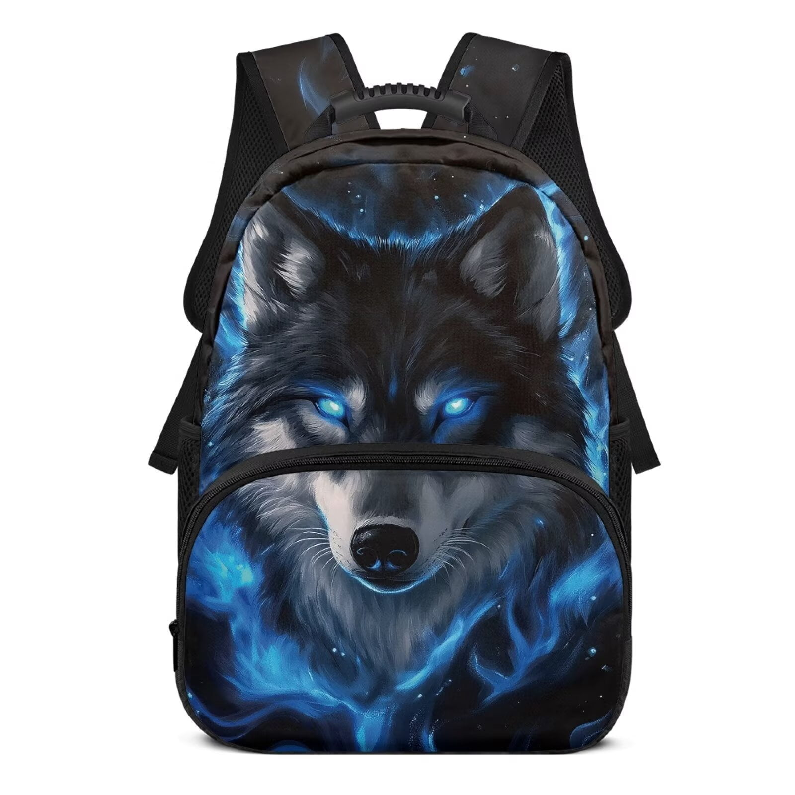 Aplkyhs Purple Galaxy Wolf School Backpack for Boys Girls Ages 6-18 ...