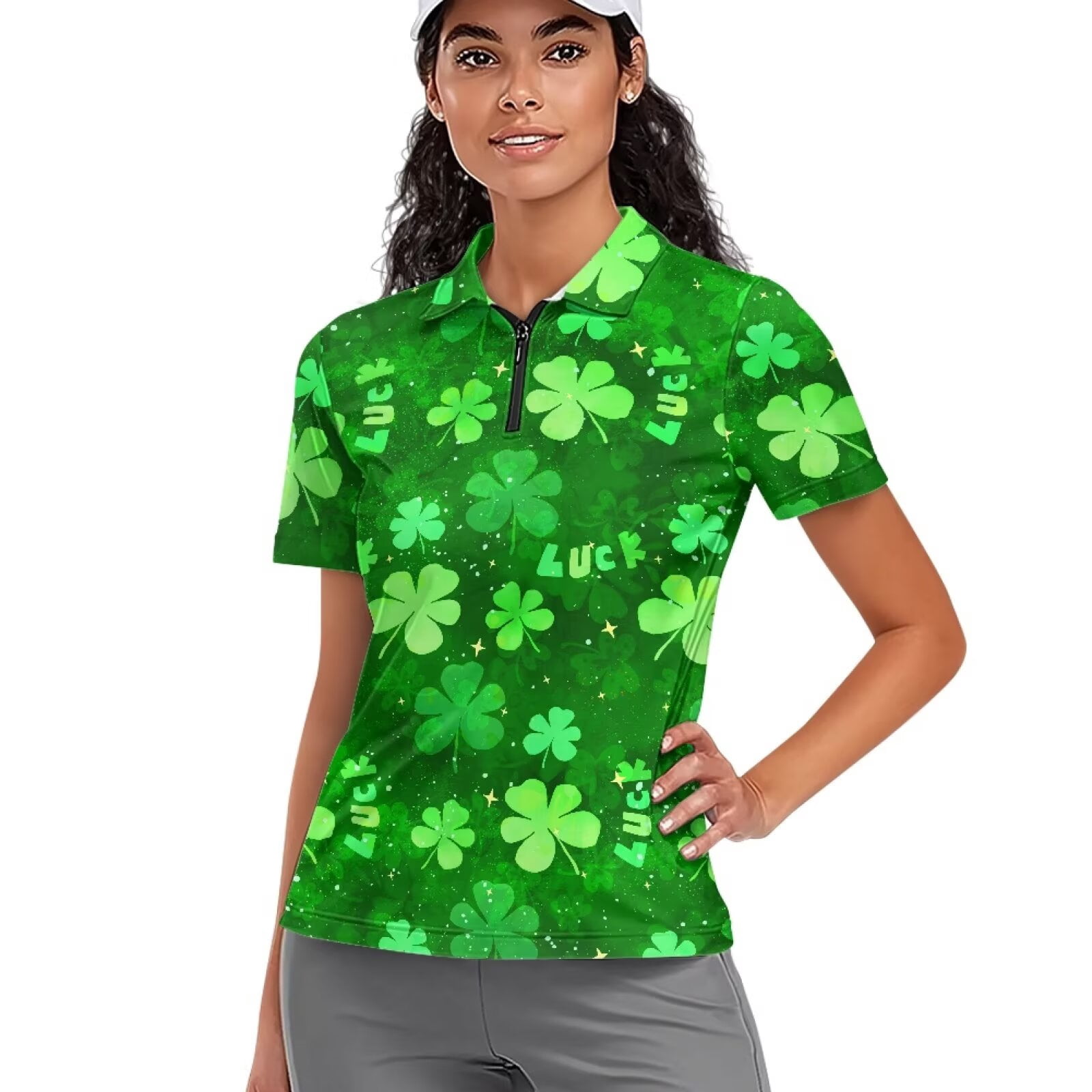 Aplkyhs St. Patrick's Day Women Sport Cloth Short Sleeve Cloth Soft and ...