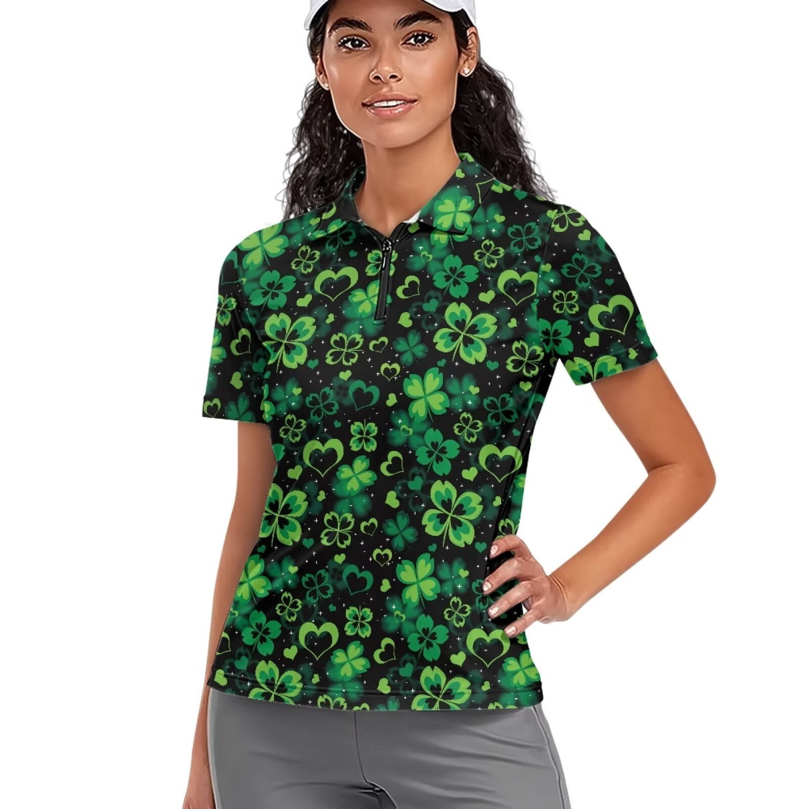 Aplkyhs St. Patrick's Day Women Sport Shirts Short Sleeve Sport Shirts ...