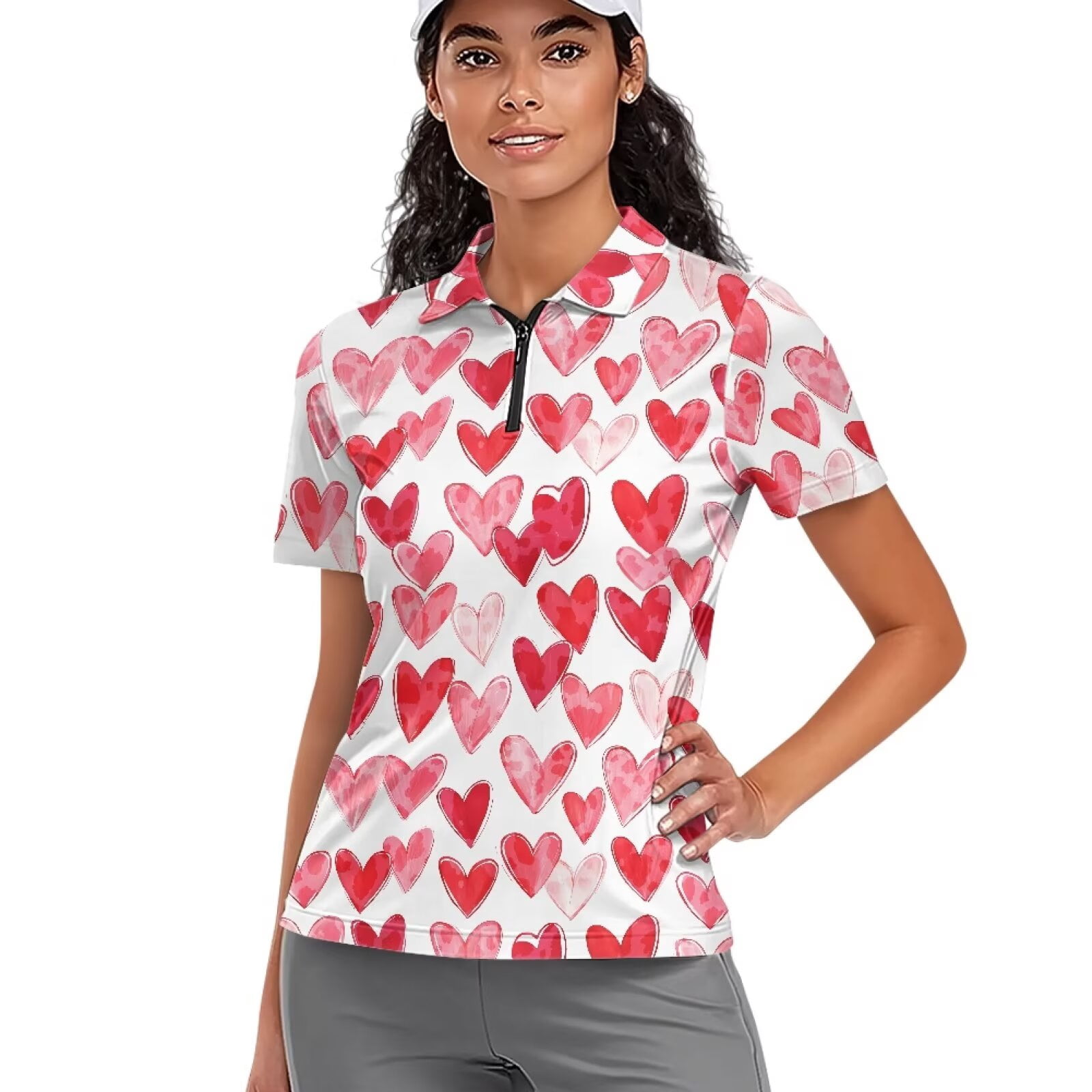 Aplkyhs Valentine's Day Women Sport Shirts Short Sleeve Cloth Workout ...
