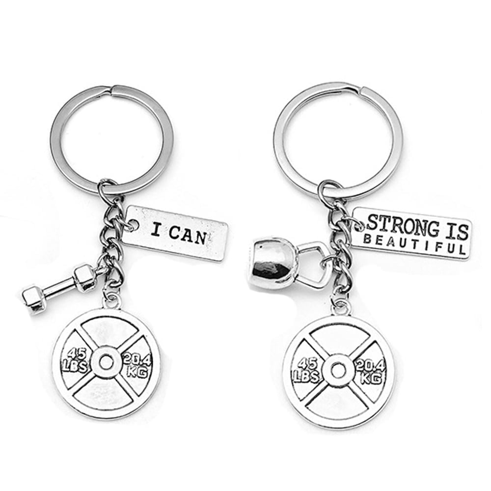Aplter 2Pcs Motivational Fitness Keychain for Fitness Lovers Gifts ...